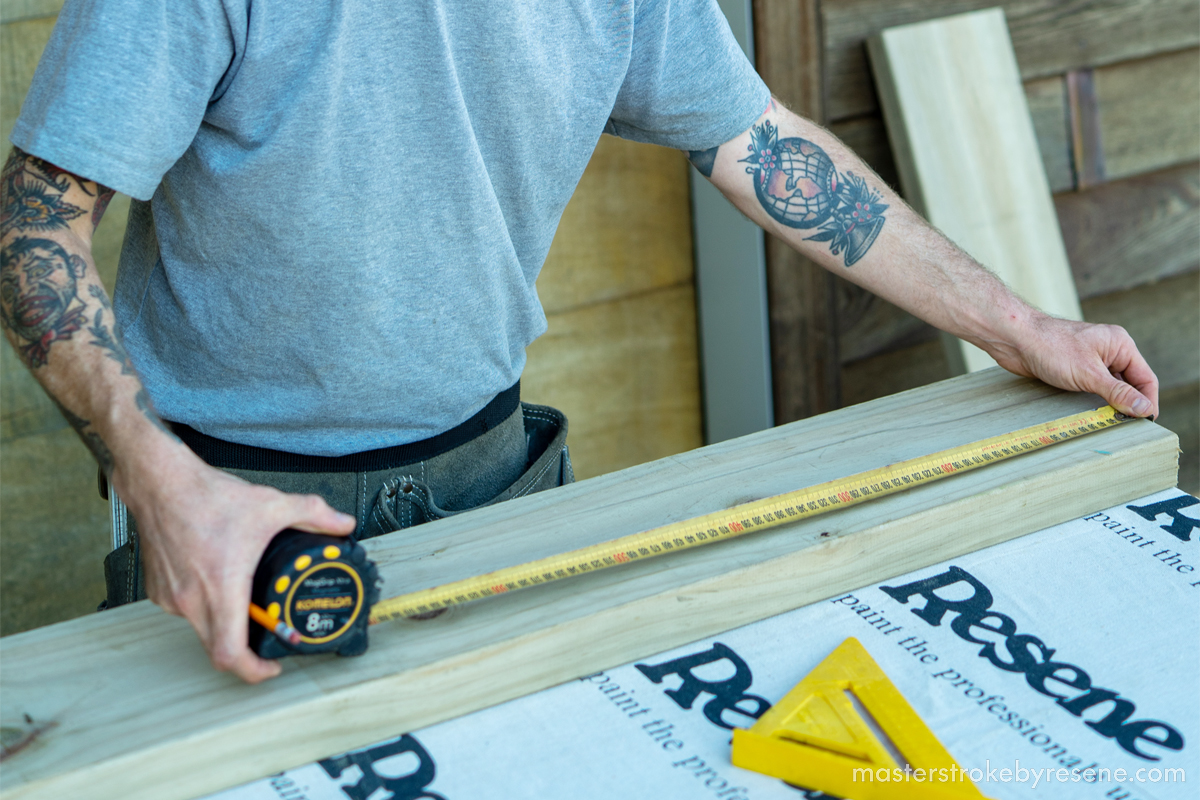 Build your own wood stacker and bench seat - MasterStroke by Resene