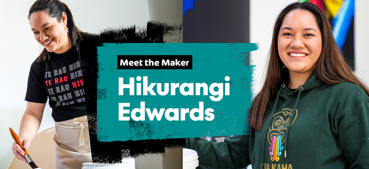 Hikurangi Edwards uses Resene paint to create her art - MasterStroke by Resene